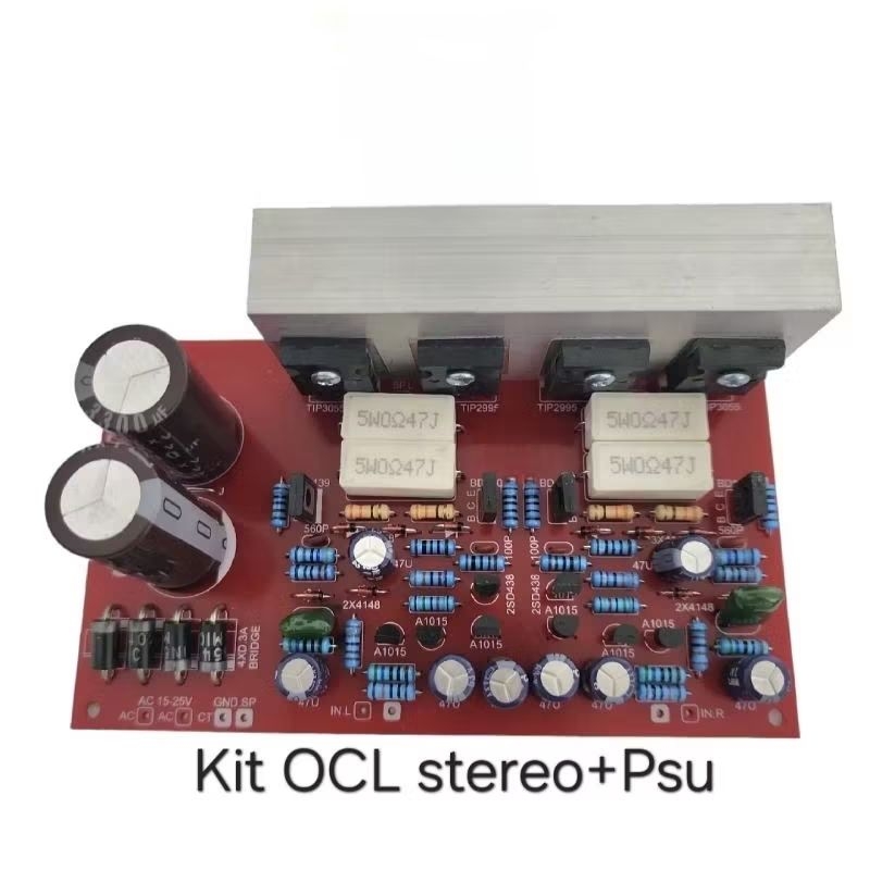 Jual Kit power Amplifier OCL Stereo 150 wat+psu Regulator | Shopee ...