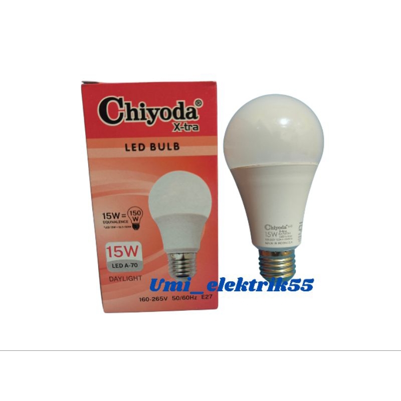 Jual CHIYODA lampu LED BULB CHIYODA X-tra 15 watt cahaya putih | Shopee Indonesia
