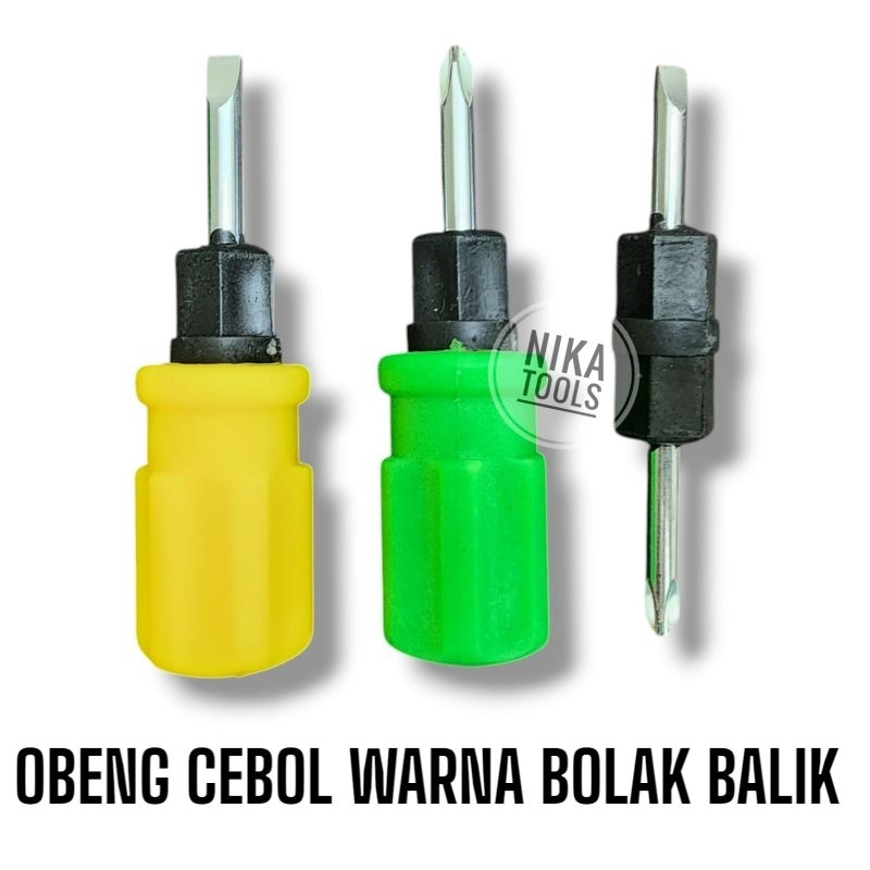 Jual Obeng Mini Cebol Ateng Bolak Balik Transparan | Shopee Indonesia