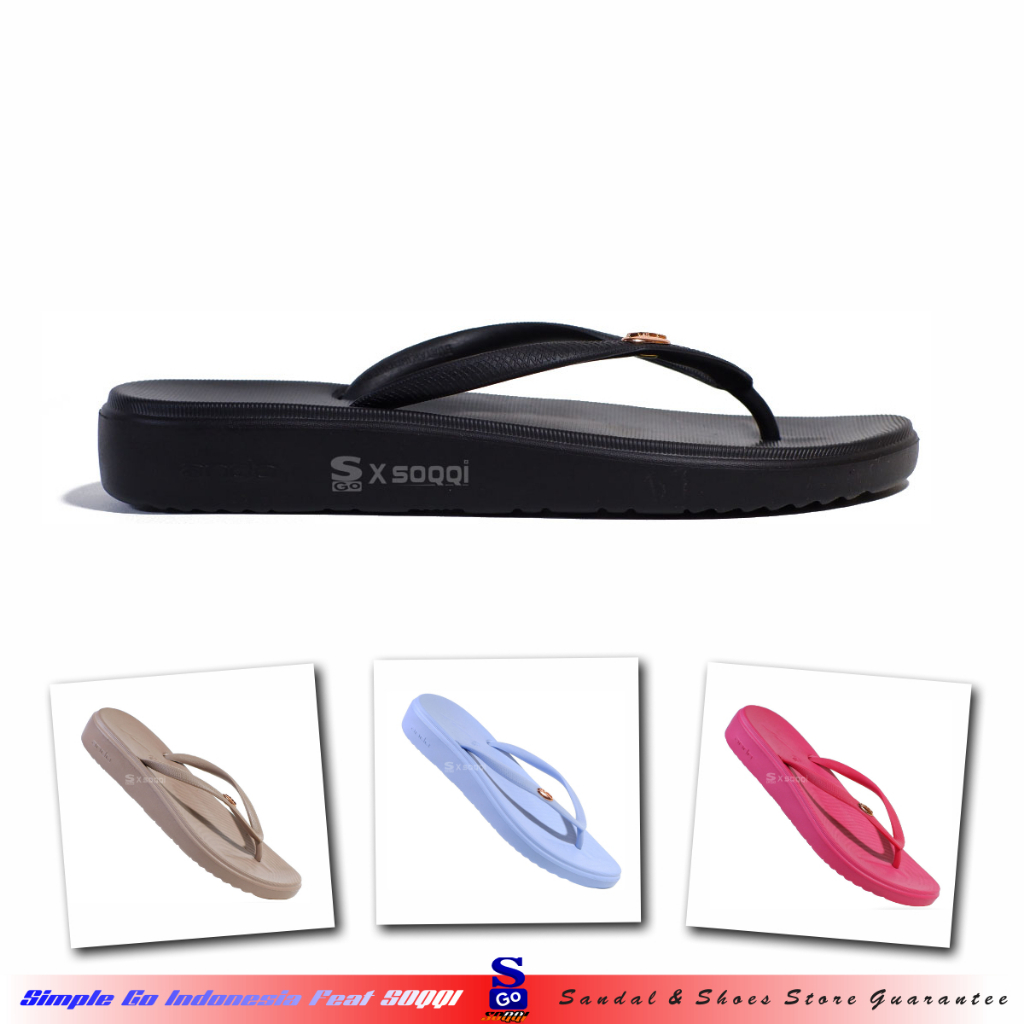 Jual Ando Ivy Sendal Wedges Japit Pylon Ringan Wanita Original Sandal ...