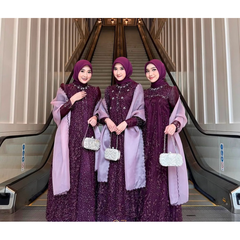 Jual Ready Selendang Organza Bordir / Veil Organza | Shopee Indonesia