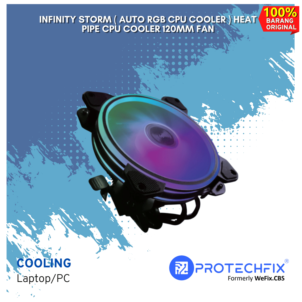 Jual INFINITY STORM ( Auto RGB CPU COOLER ) Heat Pipe CPU Cooler 120mm ...
