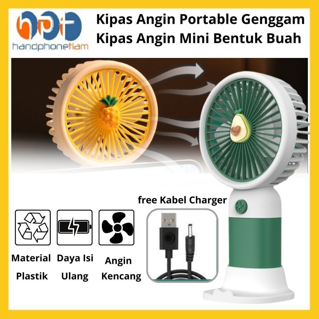 Jual HANDPHONETIAM HPT Kipas Genggam Mini Kipas Lucu Model Buah ...