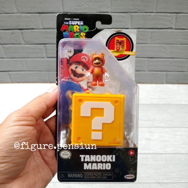 Jual MINI MARIO SUPER MOVIE TANOOKI MARIO BROS NITENDO WITH BLOCK ...