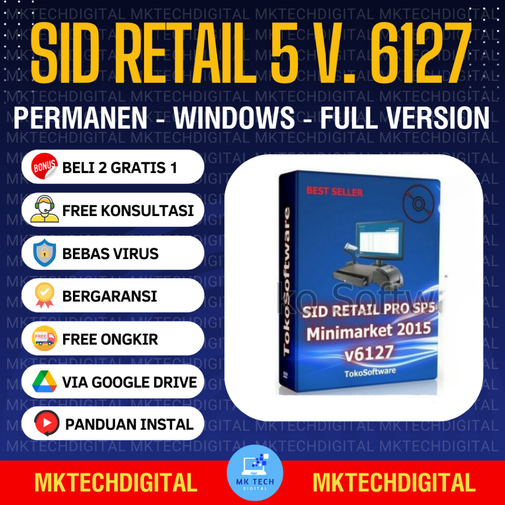Jual Aplikasi Kasir SID Retail Pro 5 v. 6127 Toko POS - Full Version - Windows | Shopee Indonesia