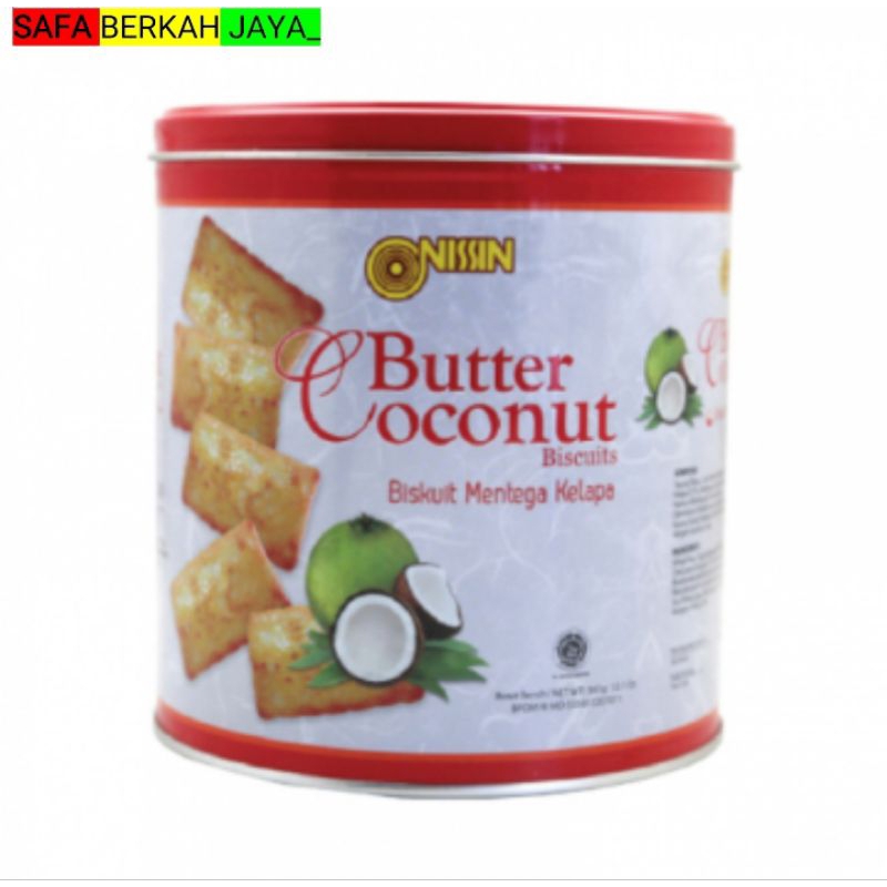 Jual Nissin Biscuit Butter Coconut 345g / biskuit kaleng lebaran ...