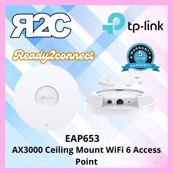 Jual TP LINK EAP653 AX3000 Ceiling Mount WiFi 6 Access Point | Shopee Indonesia