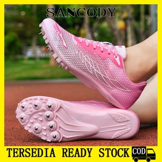 Jual 2025 Track Spike Sepatu Lintasan dan Lapangan Flash Silver Running ...