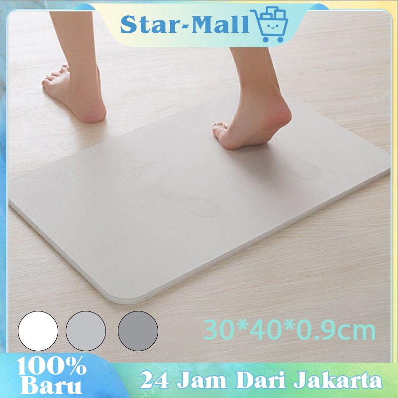 Jual 30*40*1cm Keset Diatomite Keset Anti Slip Diatomite Bath Mat ...