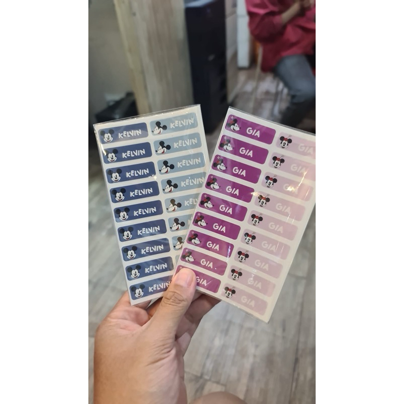 Jual Stiker Label Nama waterproof | Shopee Indonesia