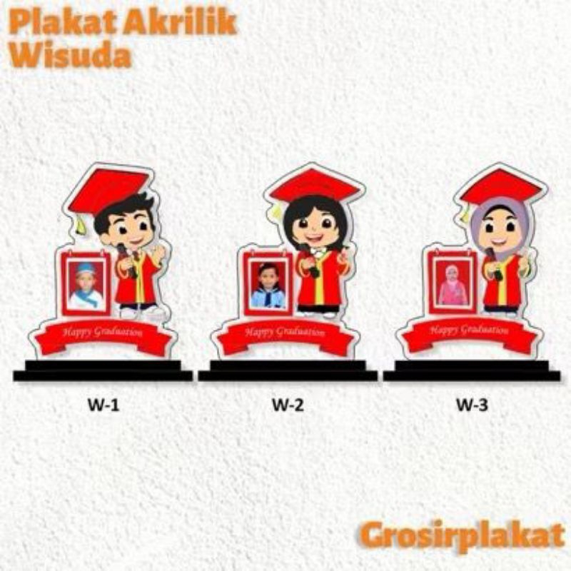 Jual Piala Wisuda Akrilik Bingkai Foto Piala Wisuda Anak Akrilik Plakat ...