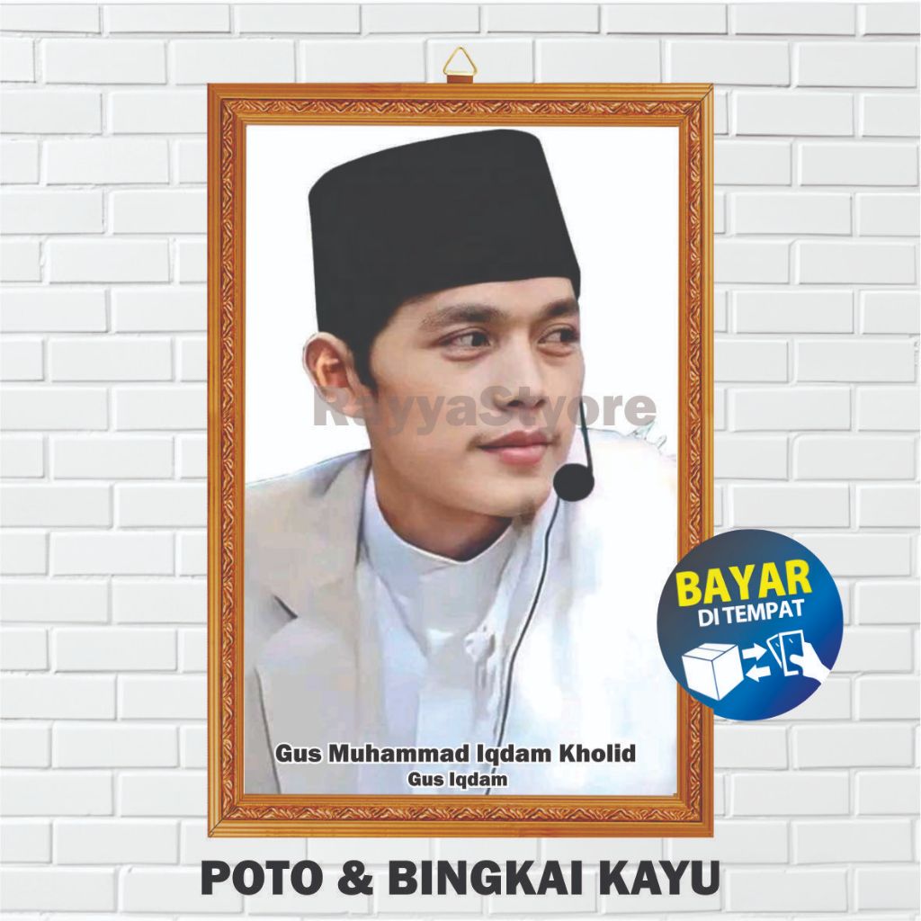 Jual Poster Poto + Bingkai, Gus Iqdam, UKURAN BESAR 30x45 | Shopee ...