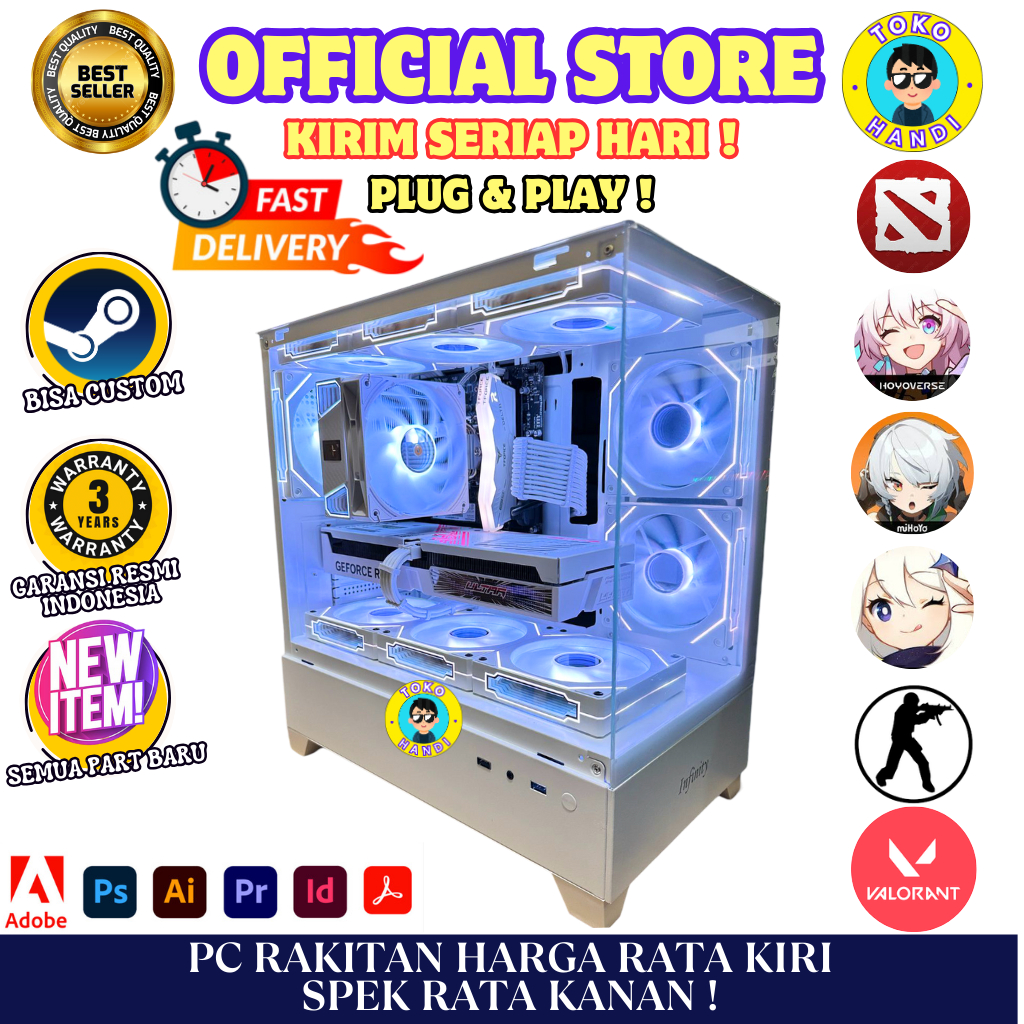Jual PC RAKITAN GAMING INTEL I5 12400F VGA RTX 4060 Ti 8GB DDR5 | Shopee Indonesia