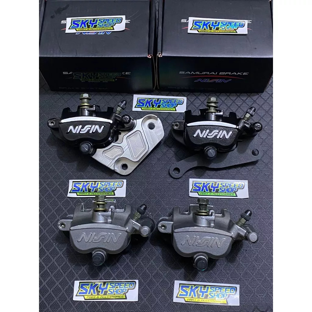 Jual Paket Murah Kaliper Cakram SB Depan Belakang 2 piston NMAX NEW/OLD + Breket Depan Belakang ...