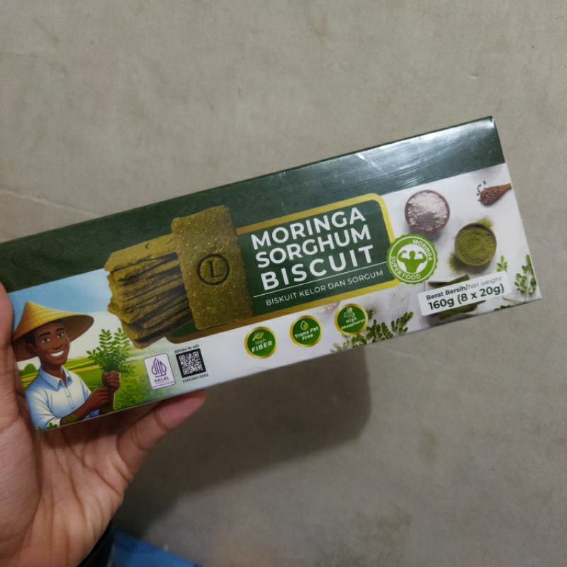 Jual Moringa Sorghum biscuit La Moringa Biskuit kelor biskuit daun ...