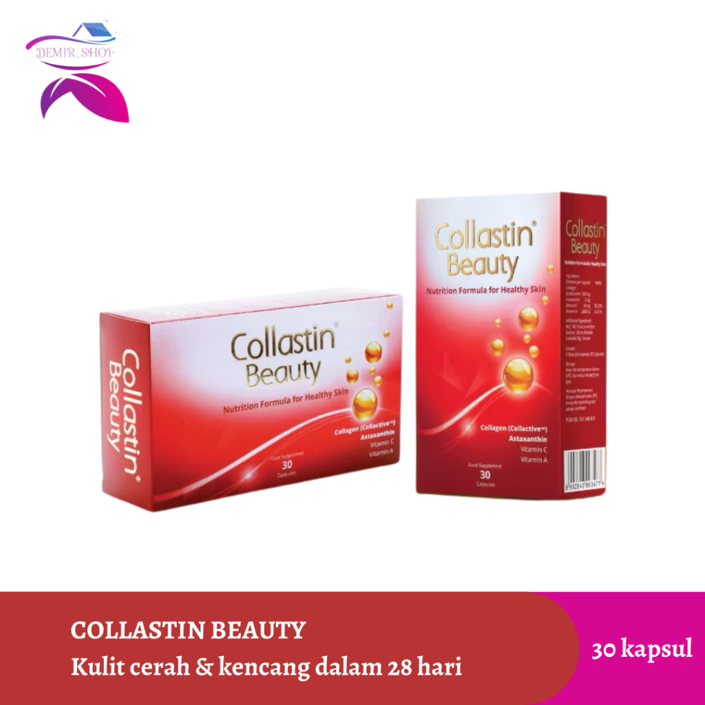 Jual Collastin Beauty 30 Kapsul / Collagen + Astaxanthin | Shopee Indonesia