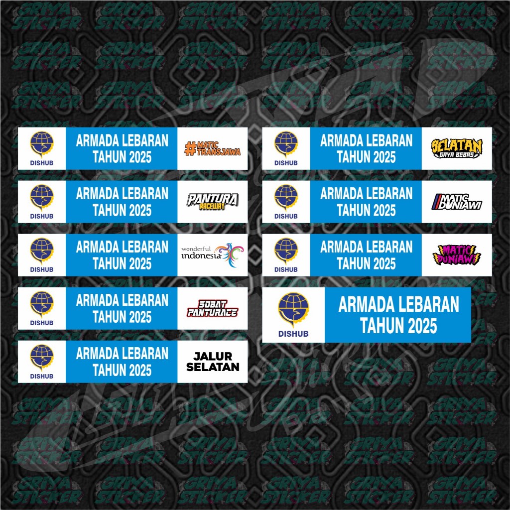 Jual Sticker motor - STIKER DISHUB ARMADA LEBARAN 2025 Sticker Matic ...