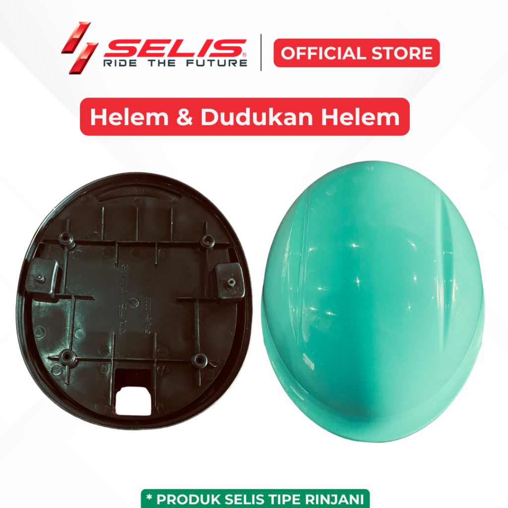 Jual SELIS - Helem dan Dudukan Sepeda listrik Rinjani ( Helmet & Helmet ...