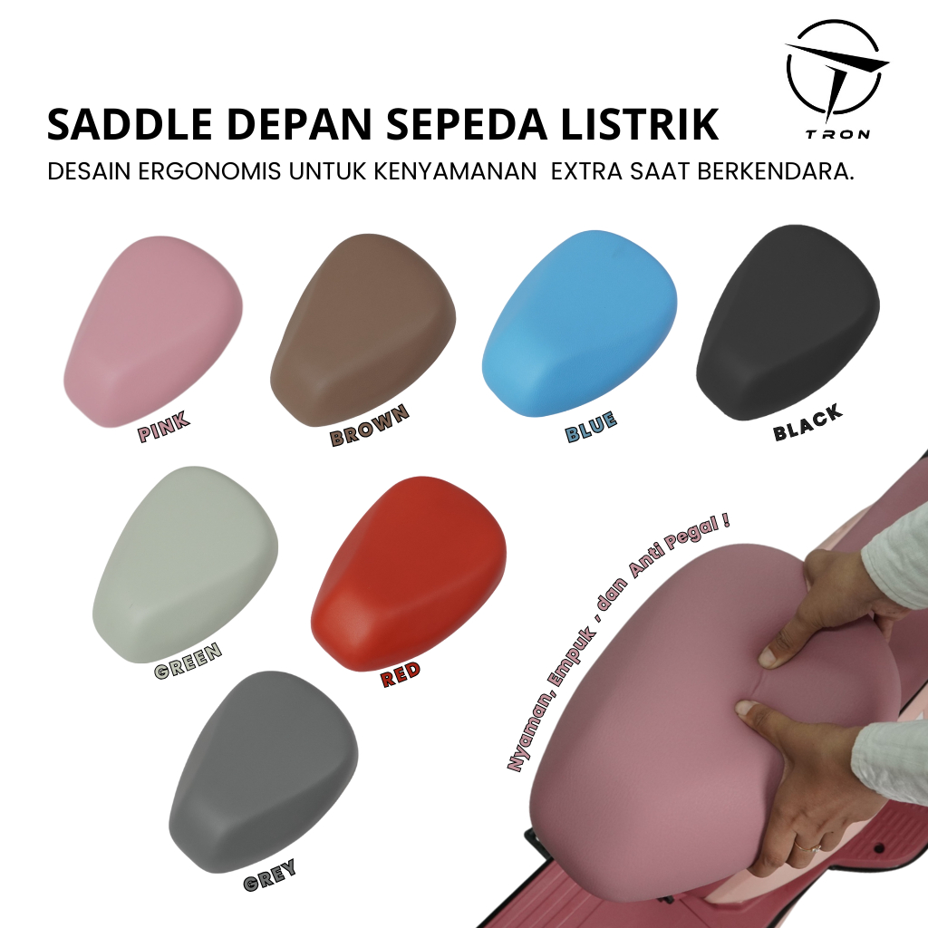 Jual SADEL JOK SADDLE SEPEDA LISTRIK / MOTOR LISTRIK DEPAN DAN BELAKANG ...