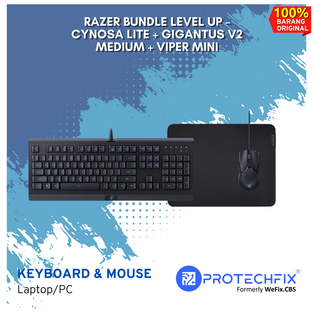 Jual Razer Bundle Level Up – Cynosa Lite + Gigantus V2 Medium + Viper ...