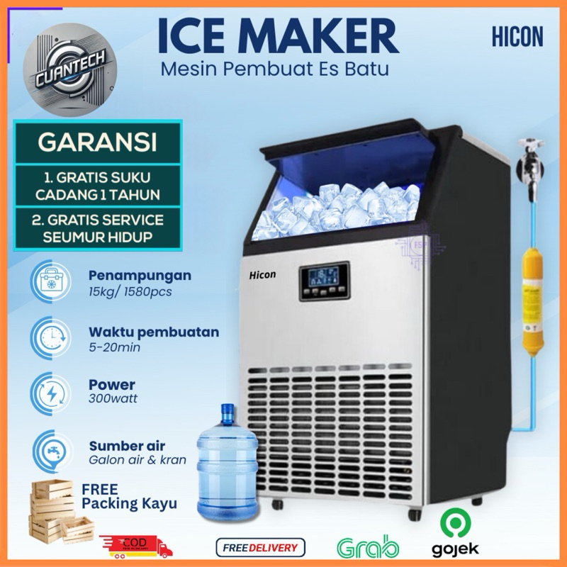 Jual Mesin Es Batu Kristal Iceler Ice Maker 120kg/24Jam Kapasitas Besar ...