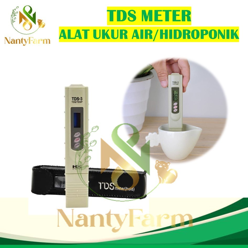 Jual TDS Meter Digital Alat Ukur Nutrisi PPM Air dan Alat Ukur Keasaman Hidroponik | Shopee ...