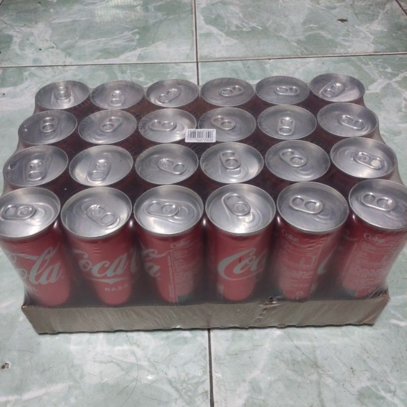 Jual COCA COLA RASA ORIGINAL CAN KALENG PER KARTON (24klg x 250mL ...