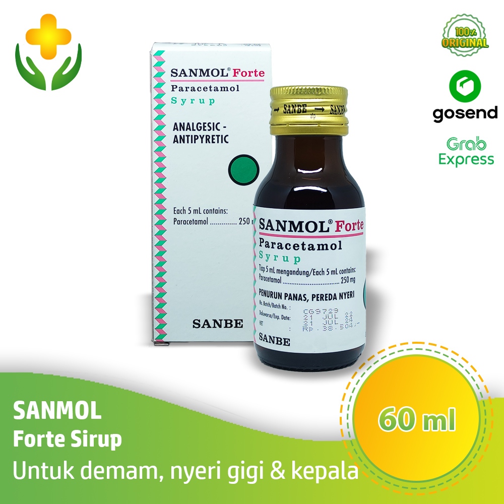 Jual Sanmol Forte Sirup 60 ml Obat Demam Panas Sakit Gigi Sakit Kepala Anak | Shopee Indonesia