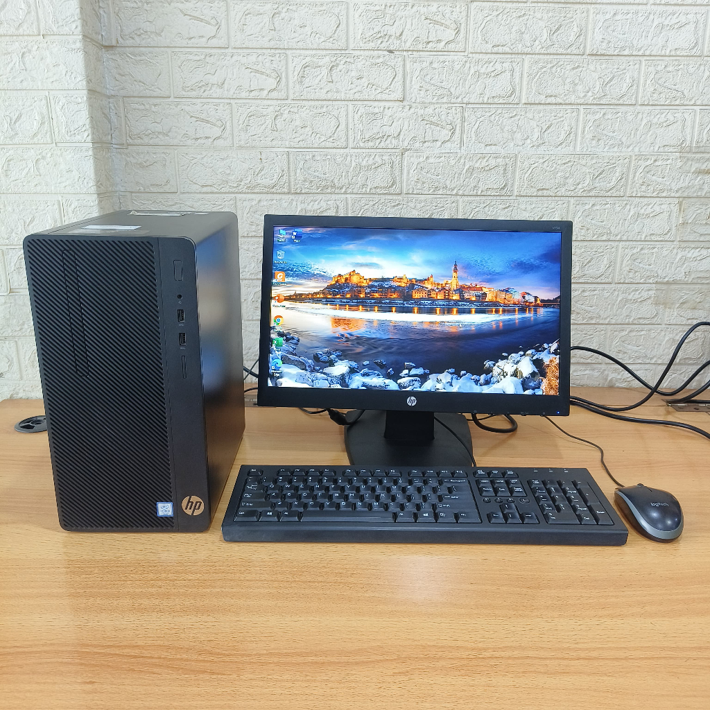 Jual Fullset Komputer HP Desktop Pro PCI MT Core i3-7100 Gen 7 RAM 16GB ...
