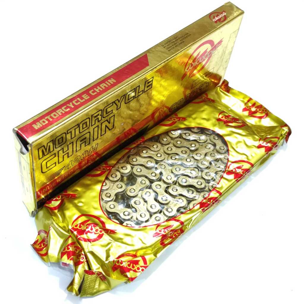 Jual RANTAI RODA MOTOR GOLD 420H-108L UNIVERSAL | Shopee Indonesia