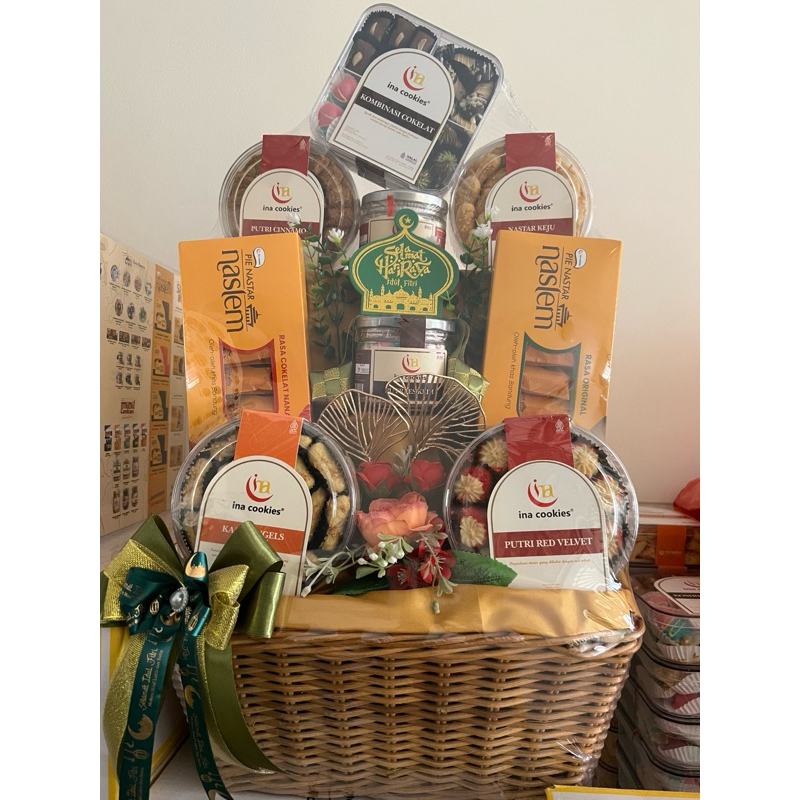 Jual parcel ina cookies Idul fitri/hampers premium kue kering | Shopee ...
