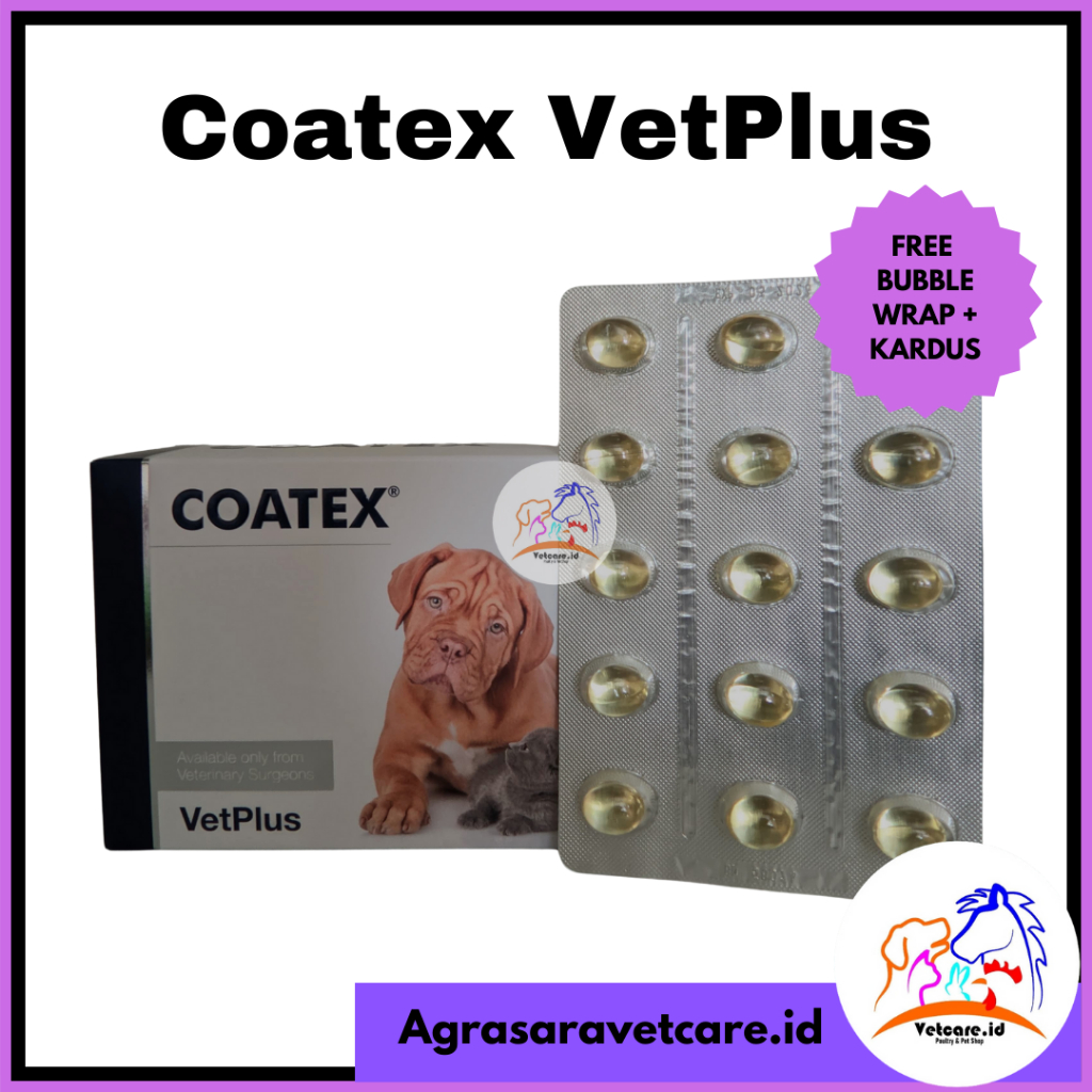 Jual COATEX VETPLUS 1 Box (Isi 240 Capsul) - Vitamin Kulit Dan Bulu ...