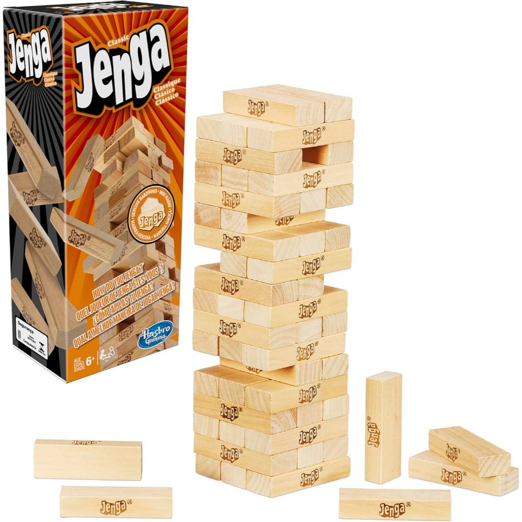 Jual Jenga Classic Original Hasbro Permainan Blok Kayu Asli dengan Blok ...