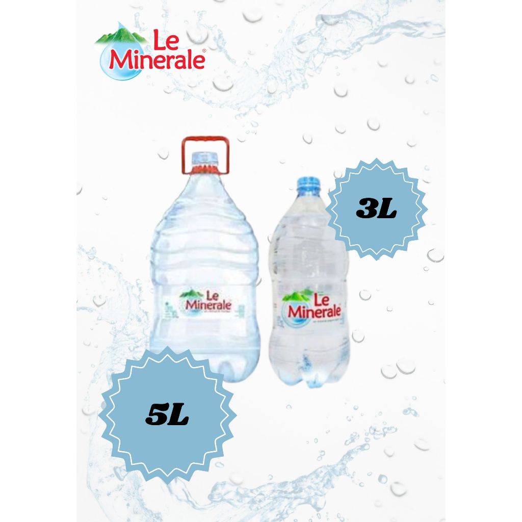 Jual 1 GALON MINI - LE MINERALE 3L / 5L air mineral | Shopee Indonesia