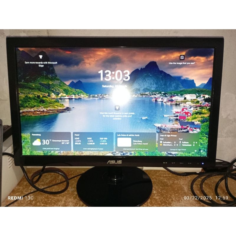 Jual Monitor LED ASUS 19 inch wide screen normal | Shopee Indonesia
