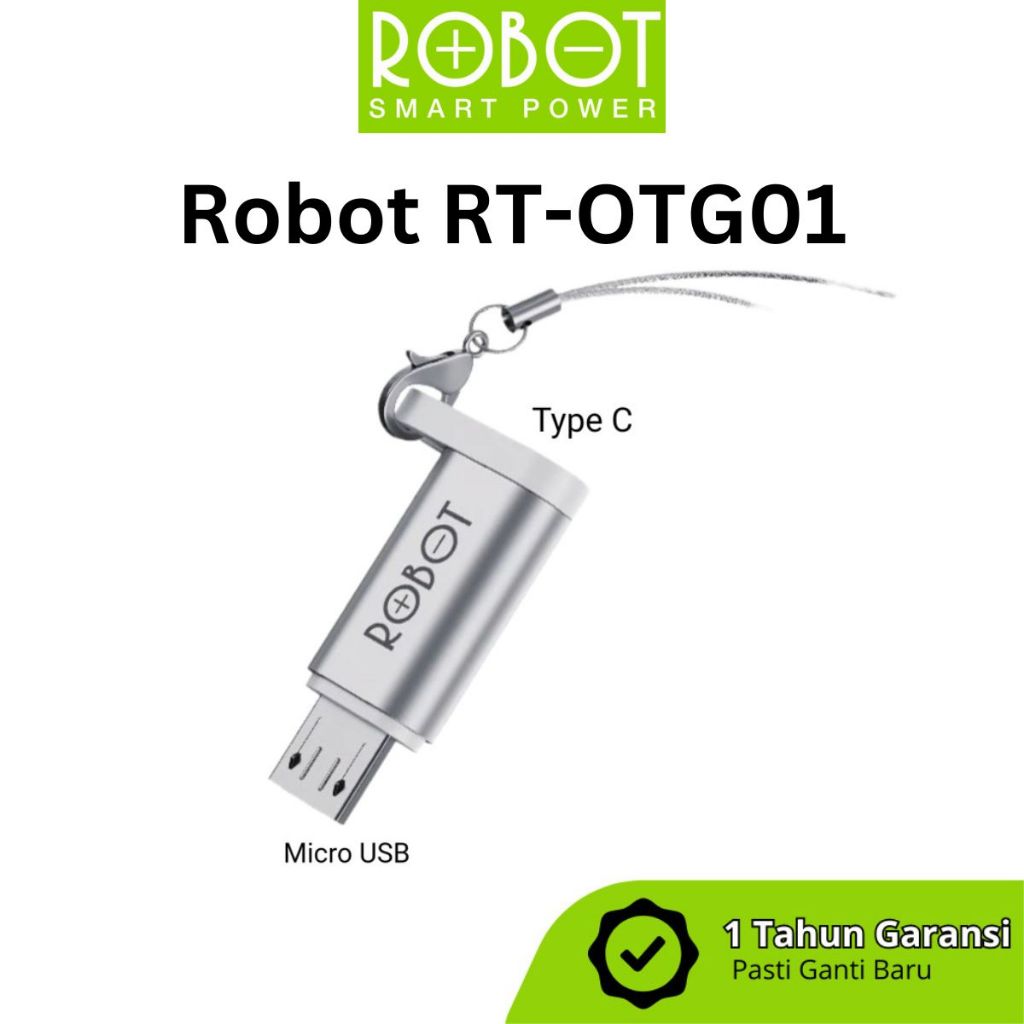 Jual ROBOT rt-otg01 Adapter Otg Micro To Type-C USB-C Small & Portable ...