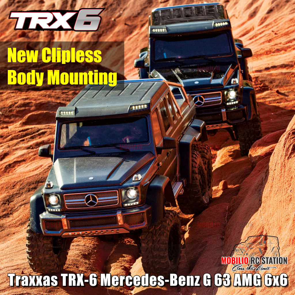 Jual Traxxas TRX 6 Mercedes-Benz G 63 AMG 6x6 RTR RC Car Crawler Scale ...