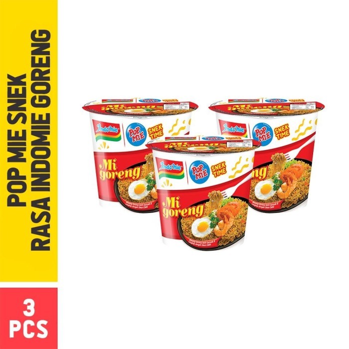 Jual Pop Mie Snek Goreng rasa Indomie Goreng 3 pcs | Shopee Indonesia