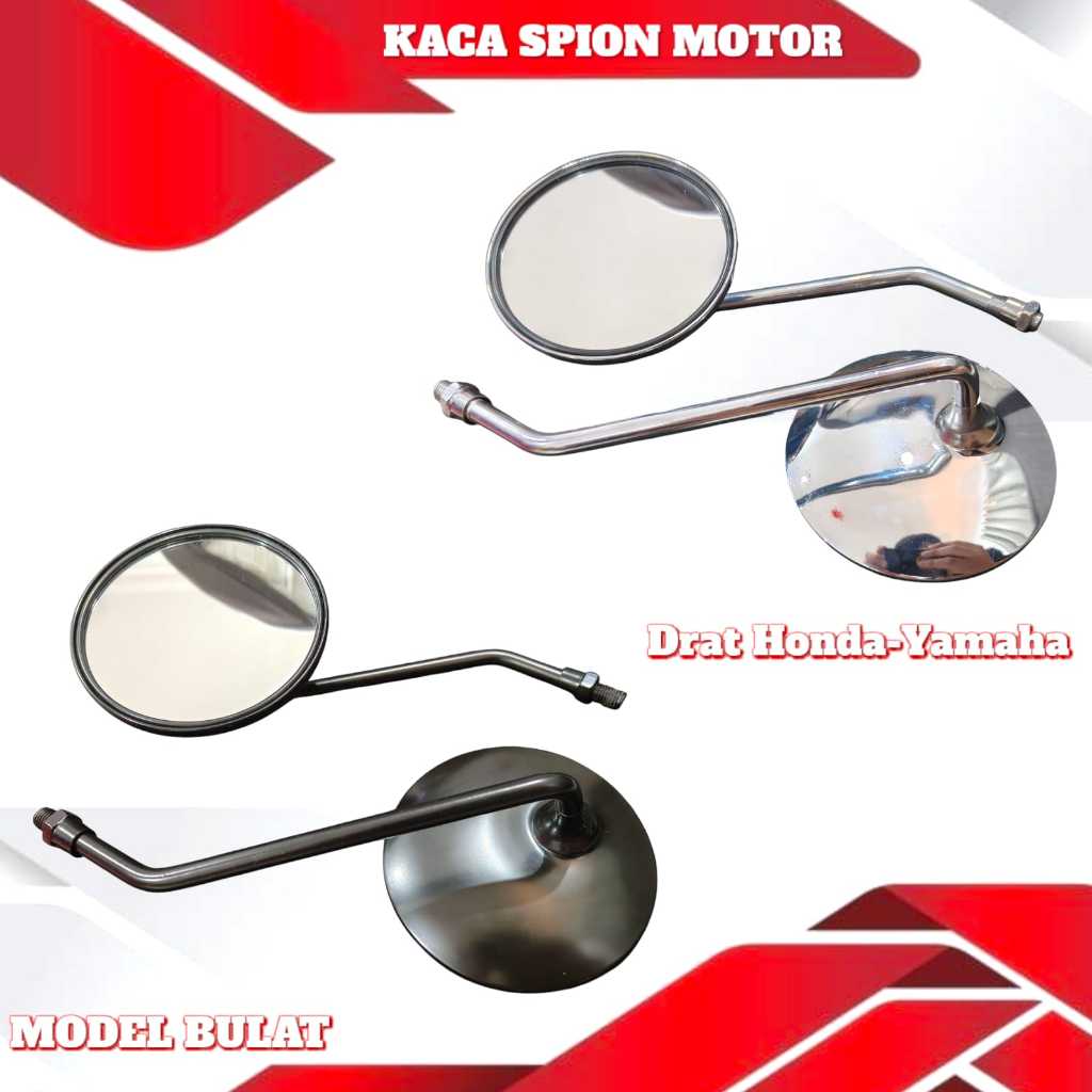 Jual Spion Bulat Retro Model Vespa reto classic Universal Honda Yamaha ...