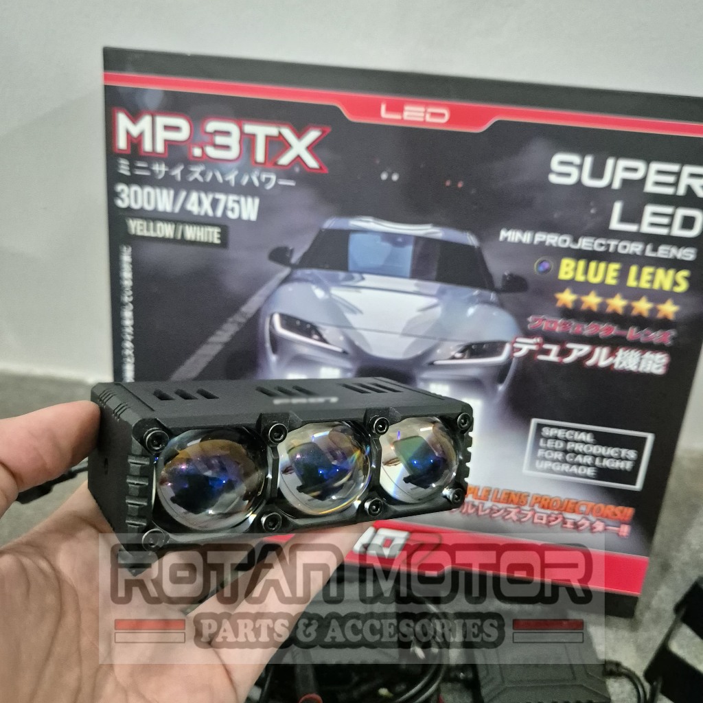 Jual Mini Projie PR07 MP.3TX Super Nova LED Blue Lens 4x75W / MP3TX ...