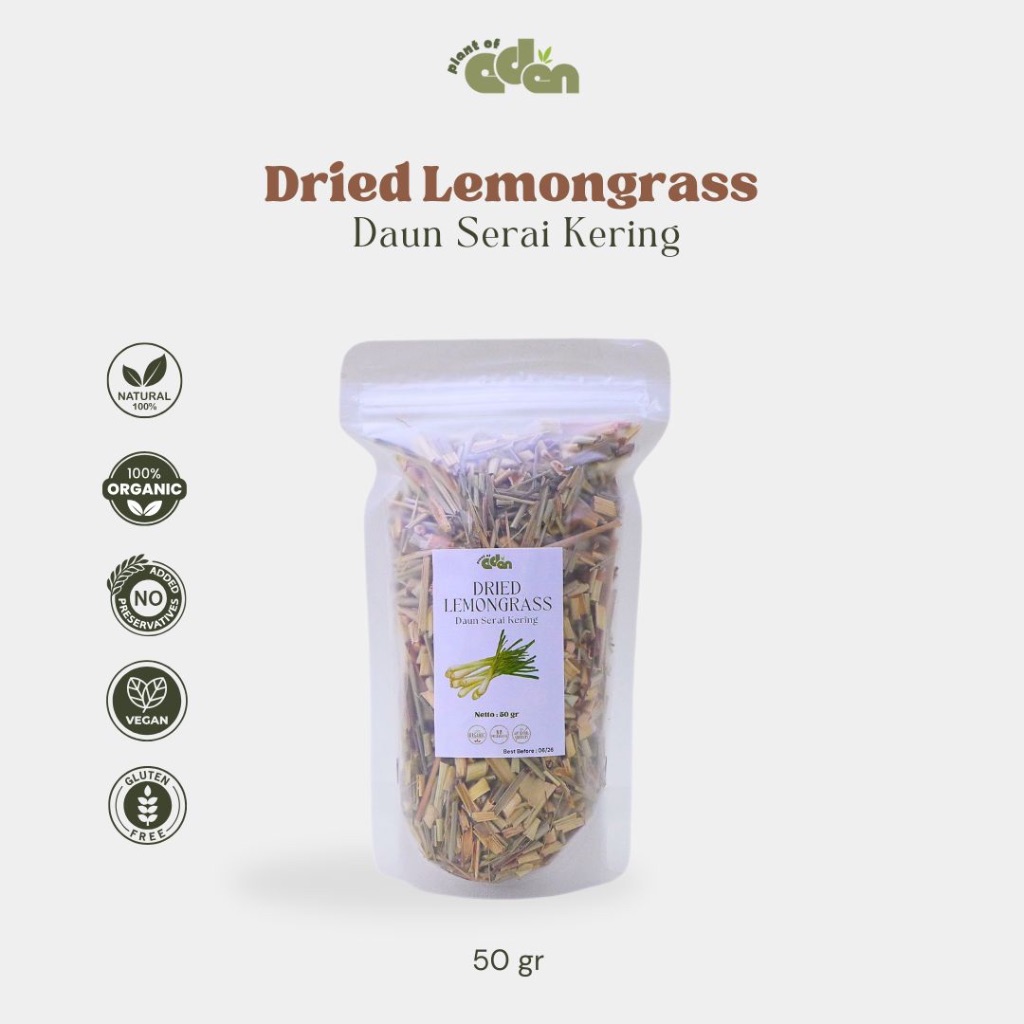 Jual Plant of Eden - Dried Lemongrass | Daun Serai Kering | Shopee ...