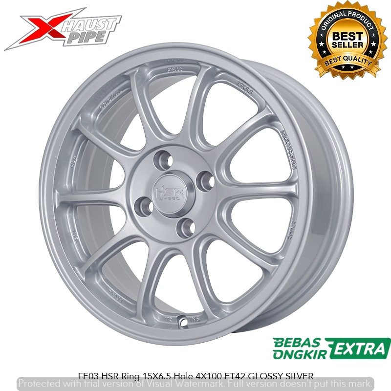 Jual Velg Original HSR FE03 Ring 15 Pcd 4X100 For Brio Jazz Ignis Swift Yaris Sirion Mobilio ...