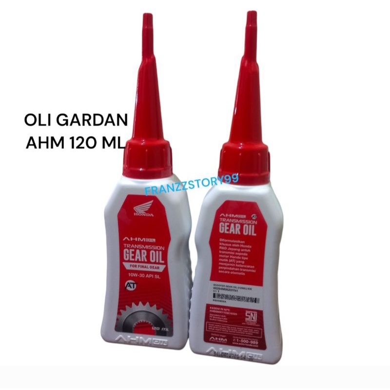 Jual Oli AHM Gardan/oli gear/oli gear box honda 120 ml | Shopee Indonesia