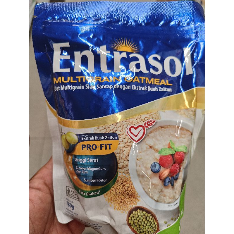 Jual Entrasol Multigrain Oatmeal Extra Buah Zaitun (Isi 180 gr & Isi ...