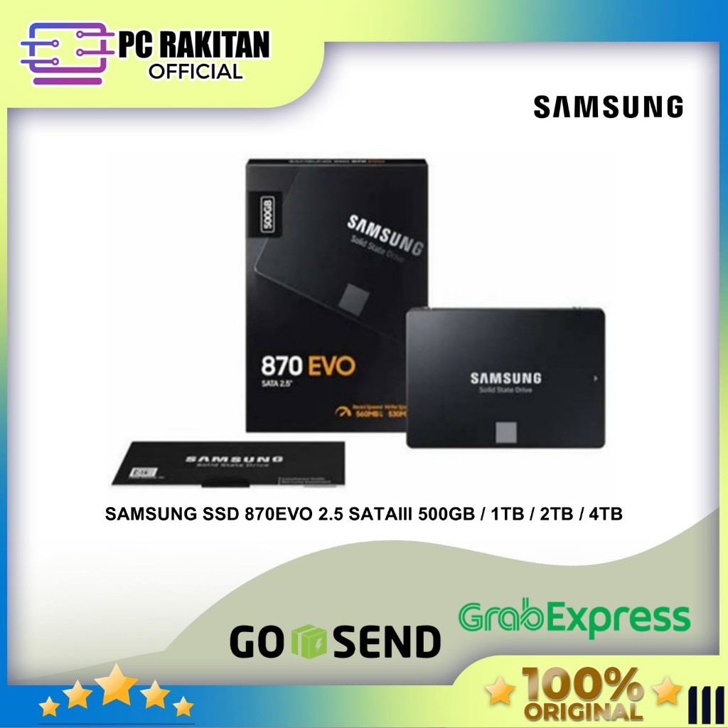 Jual SAMSUNG SSD 870EVO 2.5 SATAIII 1TB / 2TB / 4TB - GARANSI RESMI | Shopee Indonesia