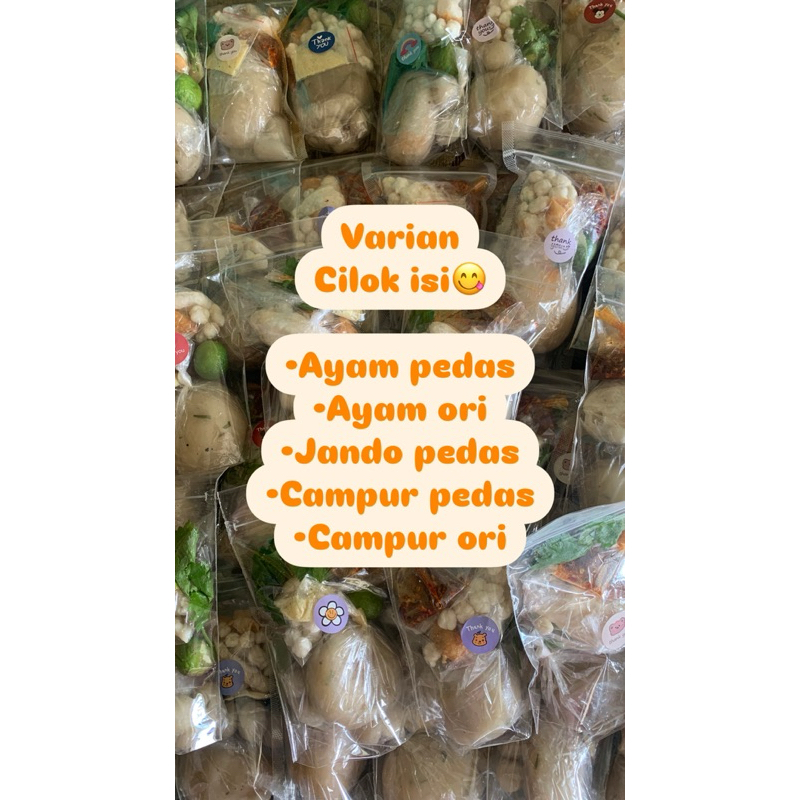Jual Baso aci jumbo isi ayam jando (cilok isi) | Shopee Indonesia