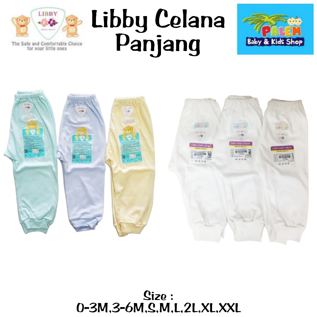 Jual Libby Celana Panjang Warna Dan Putih Pampers Buka Kaki Isi 3pcs ...