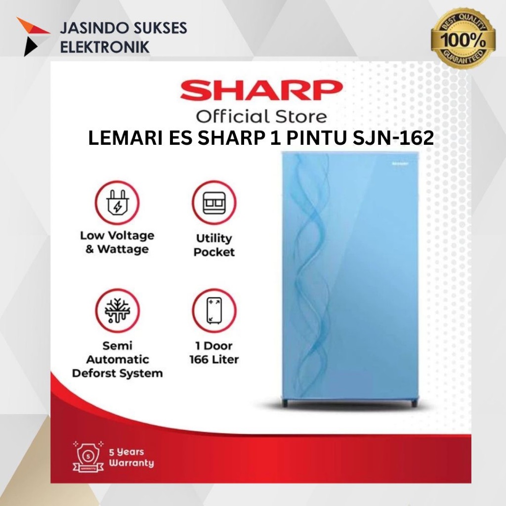 Jual LEMARI ES SHARP 162D AURORA 1 PINTU | Shopee Indonesia