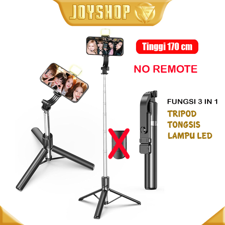 Jual Tongsis Tripod 1,7 Meter R1L R1LS Tomsis LED Lampu Kuat Kokoh 3 ...
