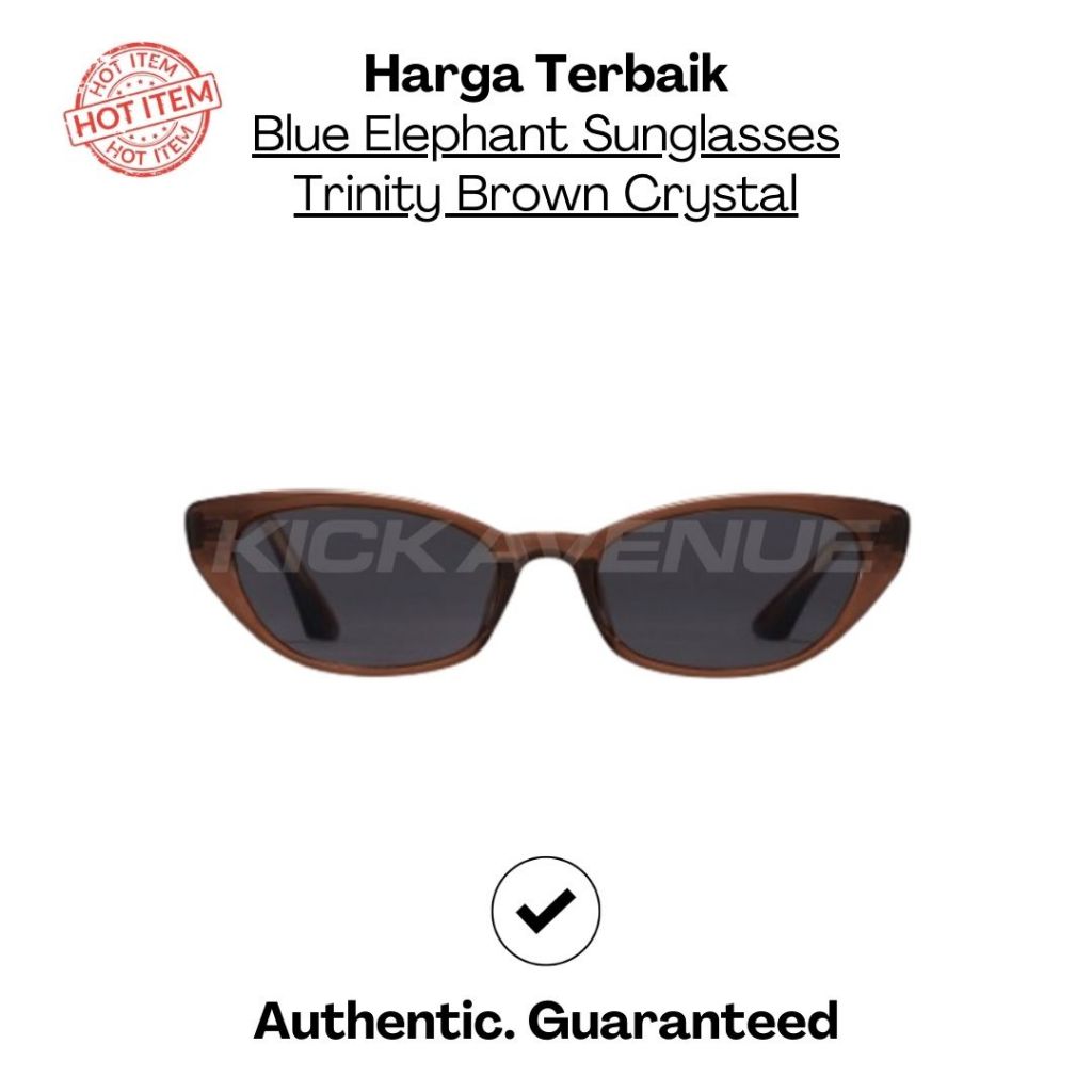 Jual Blue Elephant Trinity Brown Crystal Sunglasses | Shopee Indonesia